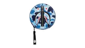 A BATHING APE Abc Camo Shark Coin Case - Blue