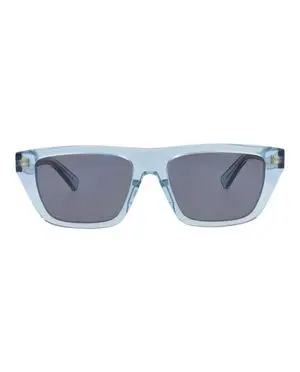 Bottega Veneta Square Frame Recycled Acetate Sunglasses - Light Blue Light Blue Blue (bv1291s/30015222/003)