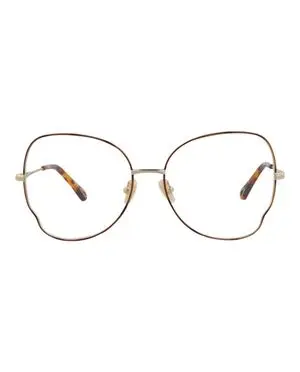 Chloé Cat Eye Optical Frames - Havana Gold Transparent (ch0098o/30012434/008)
