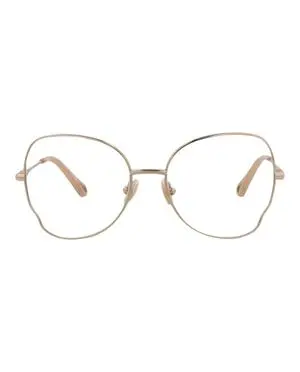 Chloé Round Metal Optical Frames - Gold Gold Transparent (ch0098o/30012434/002)