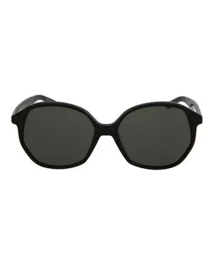 Balenciaga Round Frame Acetate Sunglasses - Black/grey (bb0005s