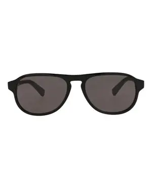 Bottega Veneta Aviator Frame Recycled Acetate Sunglasses - Black Black Grey (bv1292s/30015226/001)