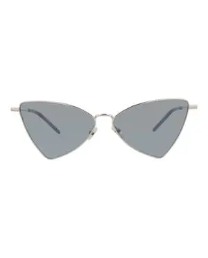 Saint Laurent Cat Eye Frame Metal Sunglasses - Silver Silver Silver (sl303jerry/30007822/010)