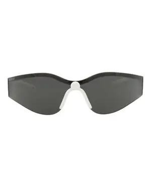 Gucci Shield Frame Injection Sunglasses - White White Grey (gg1651s/30015329/006)