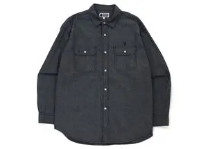 A BATHING APE Chambray Loose Fit Shirt