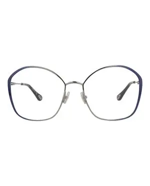 Chloé Square-frame Metal Optical Frames - Blue Blue Transparent (ch0017oa/30009909/001)