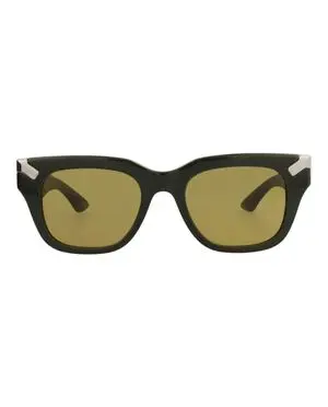 Alexander McQueen Square Frame Recycled Acetate Sunglasses