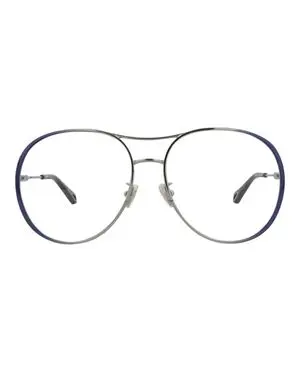 Chloé Aviator-Frame Optical Frames Blue Blue Transparent (ch0019o/30009854/001)