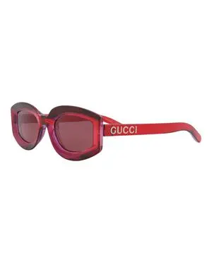 Gucci Cat Eye Frame Injection Sunglasses - Red Red Violet (gg1719s/30015508/004)