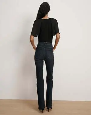 Veronica Beard Arisa Chiffon-sleeve T-shirt