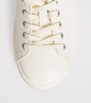 Sandro Leather Vulca Sneakers - Beige