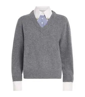 Claudie Pierlot Wool Layered Sweater
