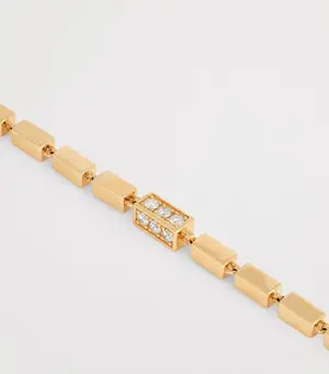 SUZANNE KALAN Yellow And Diamond Block Chain Bracelet