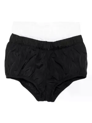 VESTIAIRE D'UN OISEAU LIBRE Panelled Mini Shorts
