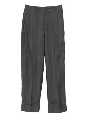 Peserico Cuffed Herringbone Trousers