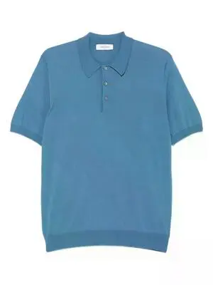 GRAN SASSO Short-sleeve Polo Shirt - Blue