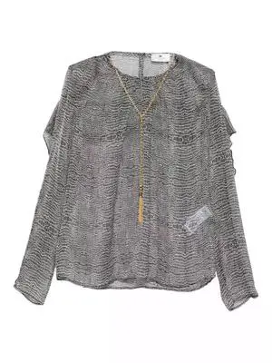 Elisabetta Franchi Animal-print Top