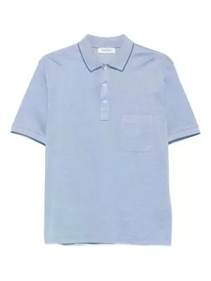 GRAN SASSO Pocket Cotton Polo Shirt