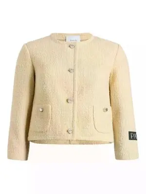 Women's Collarless Tweed Jackets