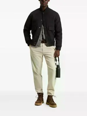 Woolrich Wool Twill Pocket Bomber - Grey