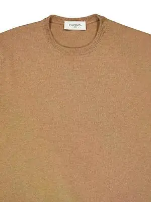 PIACENZA CASHMERE 1733 Crew Neck Cashmere Sweater - Brown