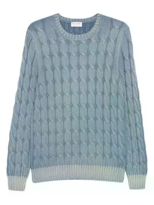 GRAN SASSO Cable-knit Sweater - Blue