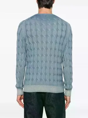 GRAN SASSO Cable-knit Sweater - Blue