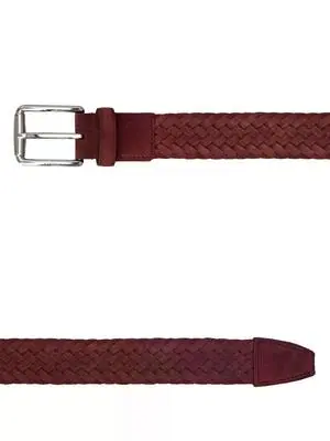 TOD'S Interwoven Leather Belt - Brown