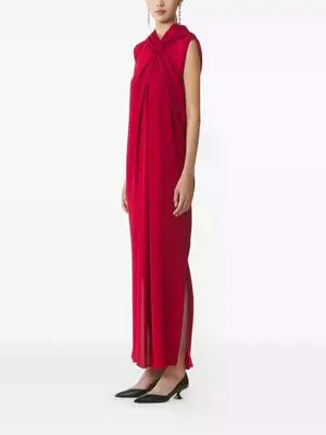 LANVIN Draped Maxi Dress - Red
