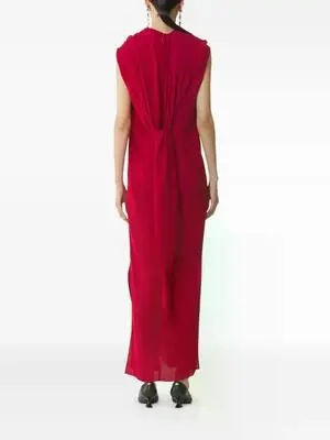 LANVIN Draped Maxi Dress - Red