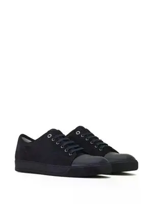 LANVIN Leather Cap-toe Sneakers - Blue