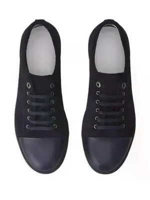 LANVIN Leather Cap-toe Sneakers - Blue