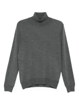 GRAN SASSO Turtleneck Top - Grey