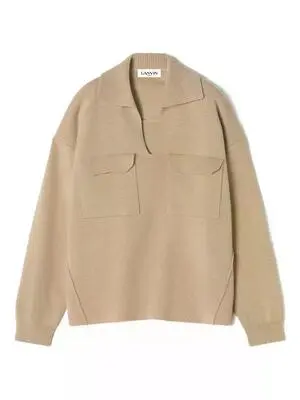LANVIN Patch-pocket Cashmere Sweater