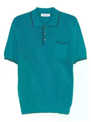 GRAN SASSO Ribbed Pocketed Polo Shirt