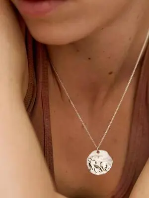 Monica Vinader Taurus Zodiac Pendant Necklace - Silver