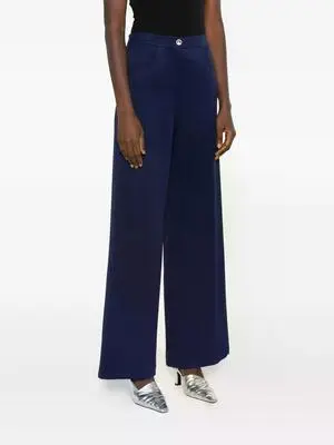 Patrizia Pepe Elasticated-waist Wide Leg Trousers