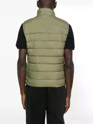 BOSS Quilted Panelled Gilet - Green