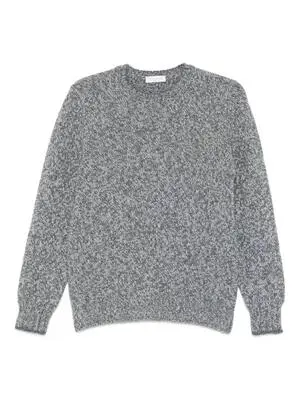 GRAN SASSO Speckled Wool Crew-neck Sweater