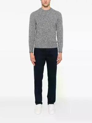 GRAN SASSO Speckled Wool Crew-neck Sweater