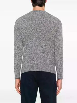GRAN SASSO Speckled Wool Crew-neck Sweater