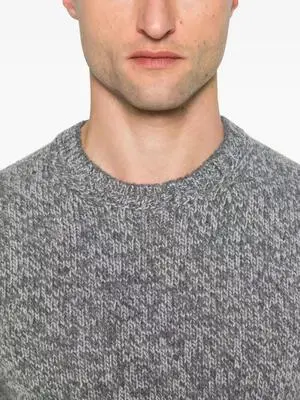 GRAN SASSO Speckled Wool Crew-neck Sweater