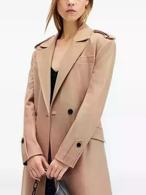 ALLSAINTS Belted Single-breasted Coat