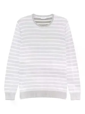 GRAN SASSO Striped Cotton Sweater