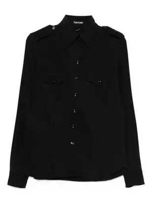 TOM FORD Point-collar Silk Shirt