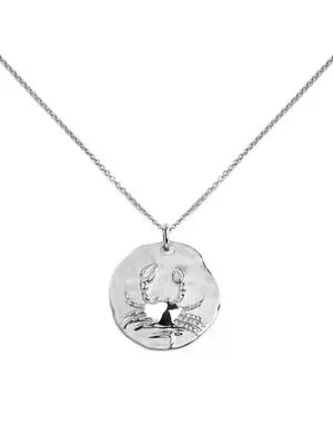Monica Vinader Cancer Zodiac Pendant Necklace - Silver