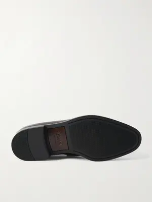 Zegna Classic Flex Glossed-leather Penny Loafers