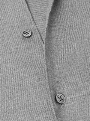 Zegna Cotton And Cashmere-blend Twill Shirt - Gray