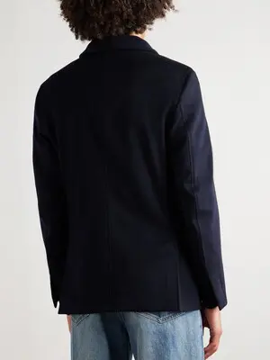 Zegna Layered Cashmere Blazer - Blue