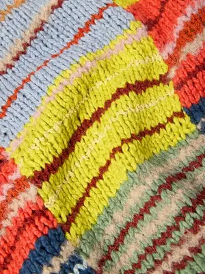 THE ELDER STATESMAN Scrap Patchwork Cotton-blend Sweater